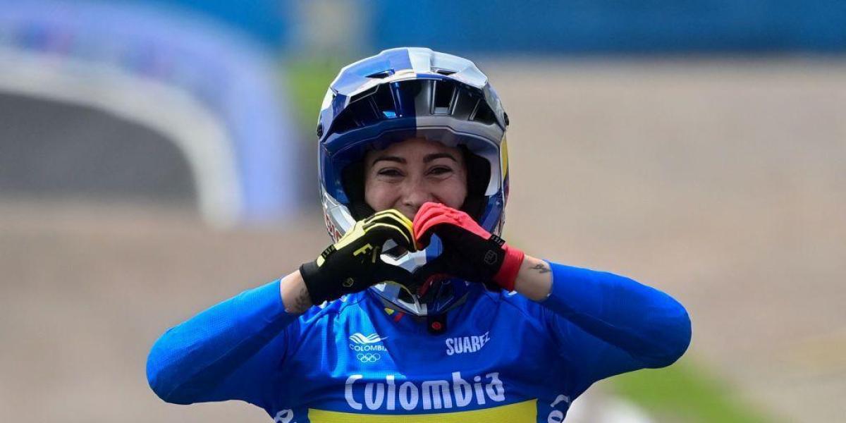 Mariana Pajón, Mateo Carmona y Diego Arboleda, semifinales, BMX en Juegos Olímpicos