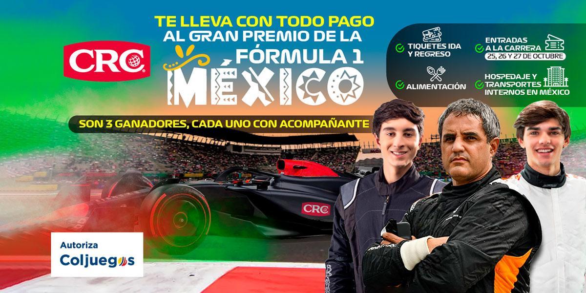 CRC Automotriz lo lleva al Gran Premio de México