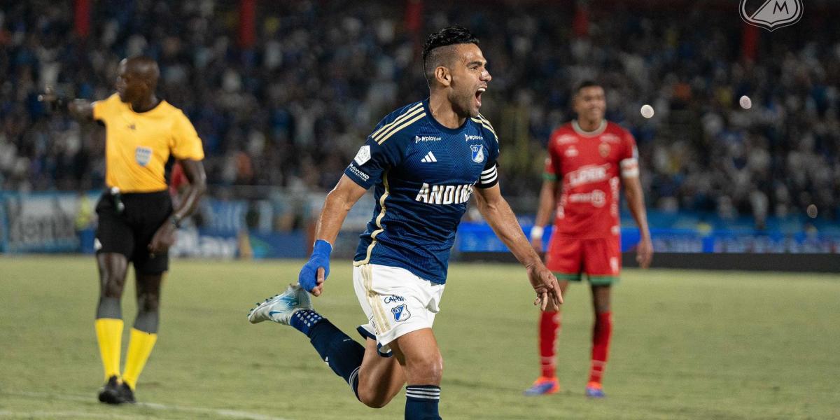 Falcao García grita su primer gol con Millonarios: le anotó a Patriotas ...