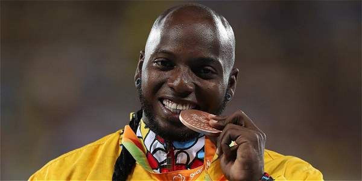 Mauricio Valencia, medalla de bronce en Lanzamiento de bala