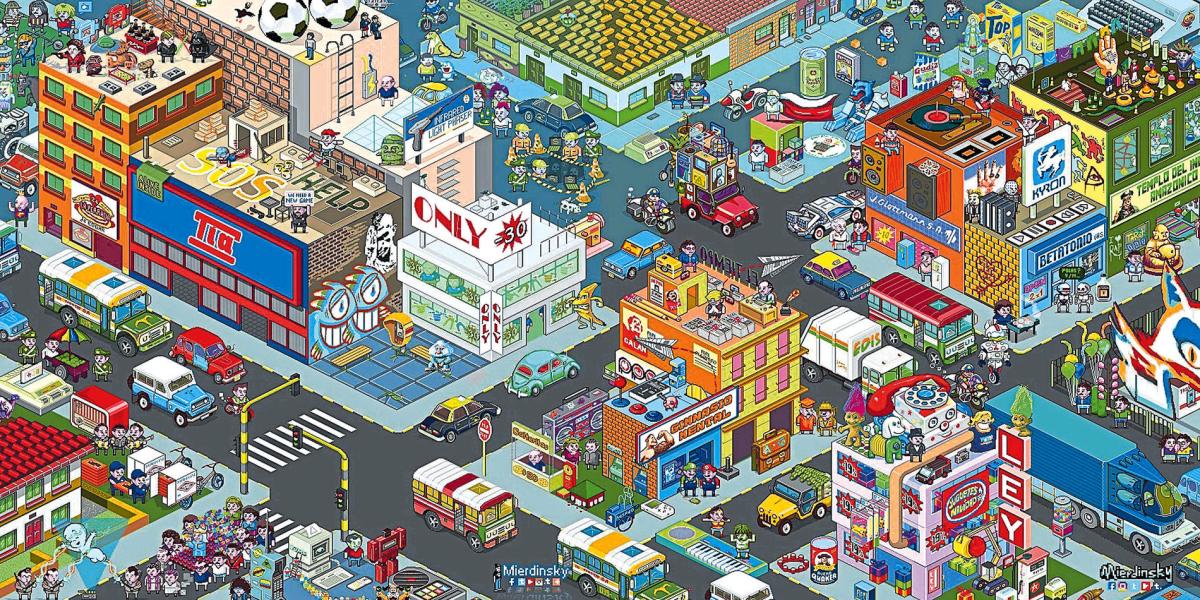 Ilustrador de 'Pixel art' retrata Bogotá