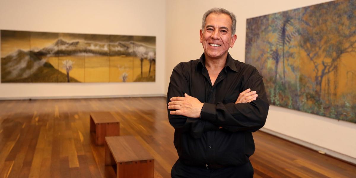 Exposición Paisajes iridiscentes de Alfonso Ariza en Bogota