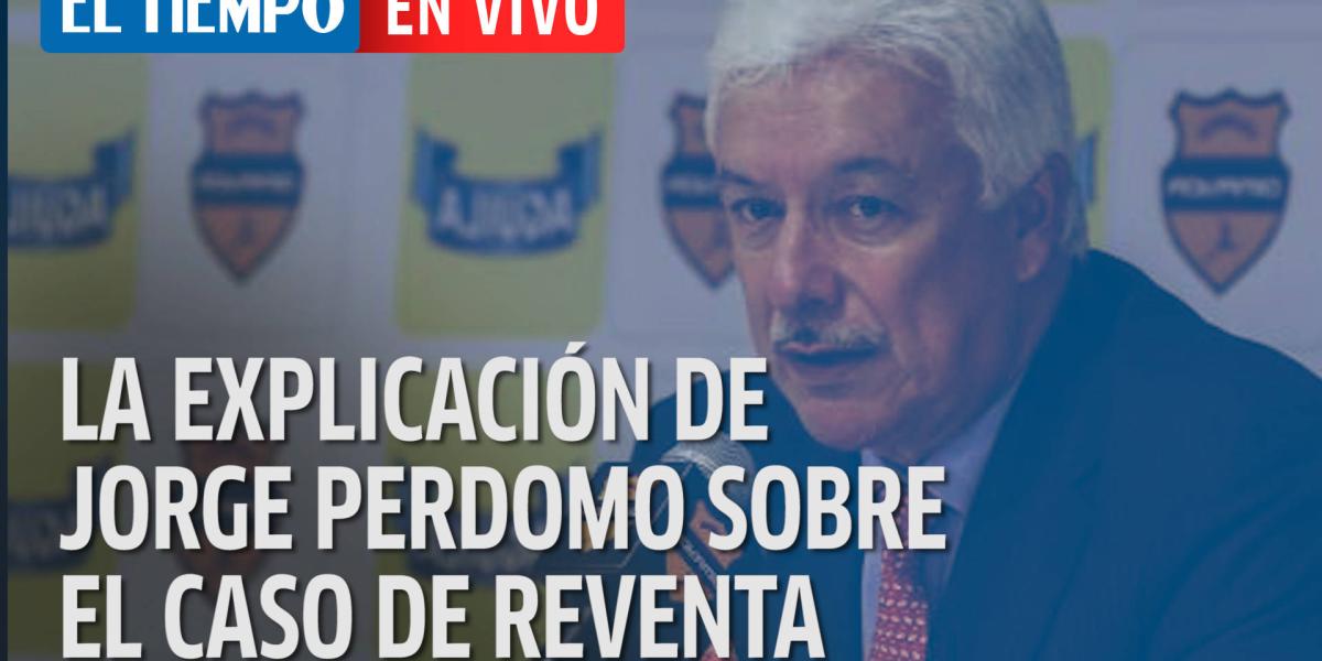 En vivo: la explicación de Jorge Perdomo sobre el caso de la reventa