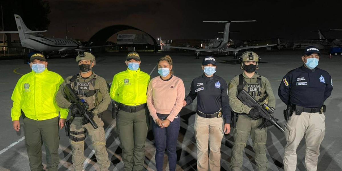 Detalles de la captura de Nini Johana Úsuga, hermana de Otoniel