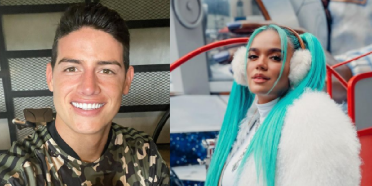 Karol G y James Rodríguez, en fiesta privada
