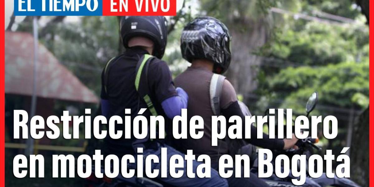 Restricción de parrillero en moto en Bogotá