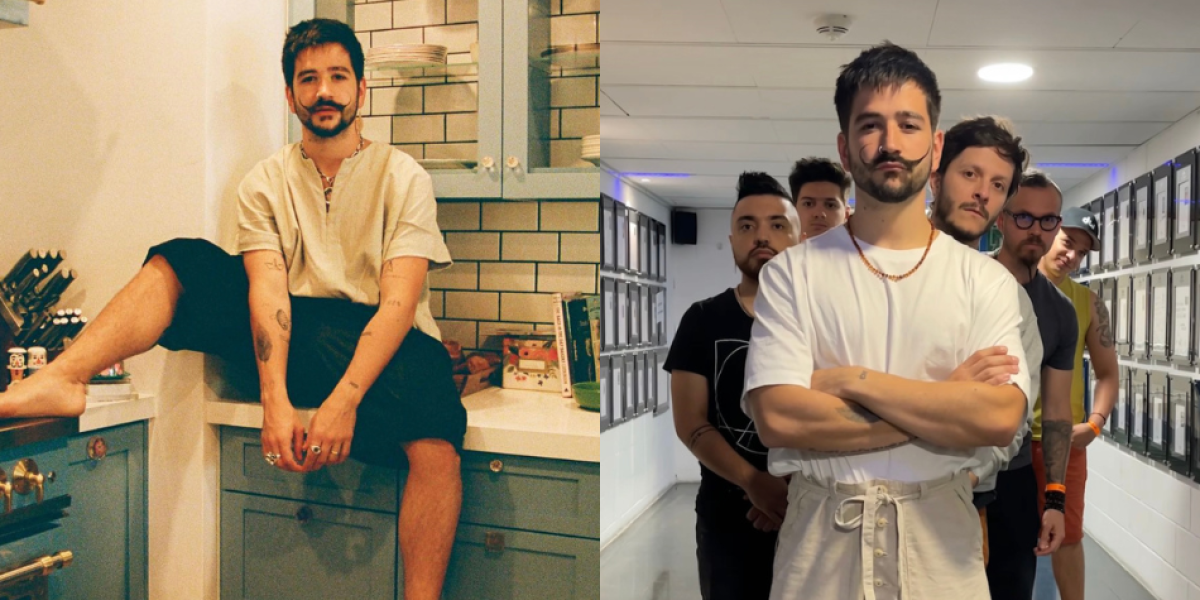 Camilo divirtió a sus seguidores con un video junto a sus músicos