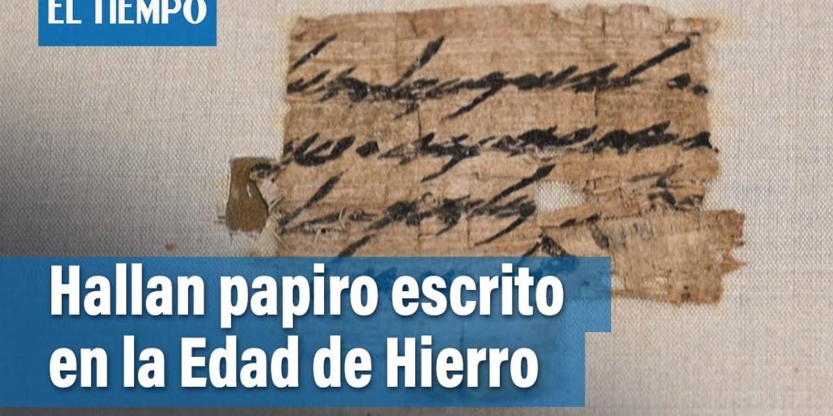 Israel presenta una nota escrita en un papiro de la Edad de Hierro