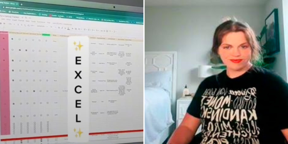 TikTok: mujer crea tabla en Excel para organizar su vida amorosa y salidas