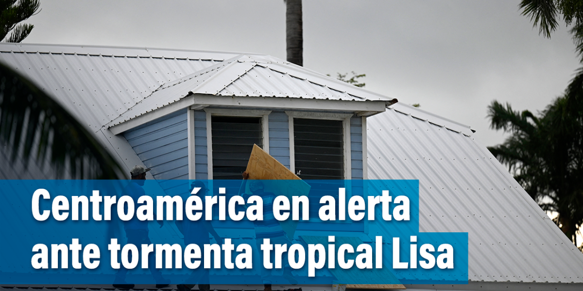 Tormenta tropical Lisa genera alerta en su avance por Centroamérica