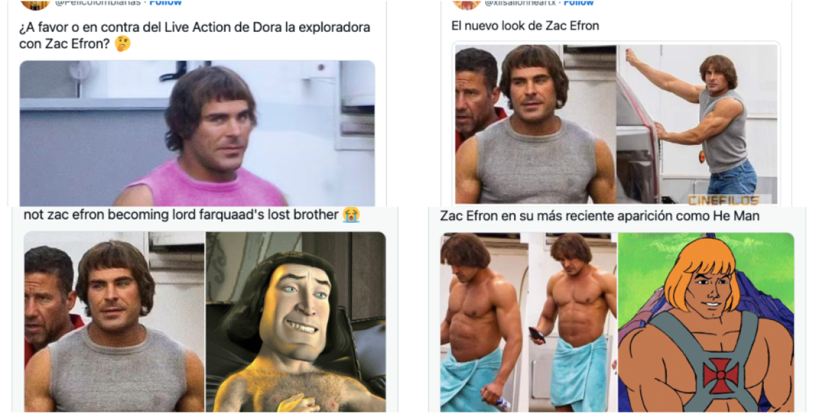 Zac Efron: llueven los memes por su parecido con ‘Lord Farquaad´