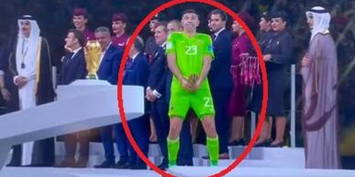 Dibu Martínez: gesto obsceno en celebración de título de Argentina, video