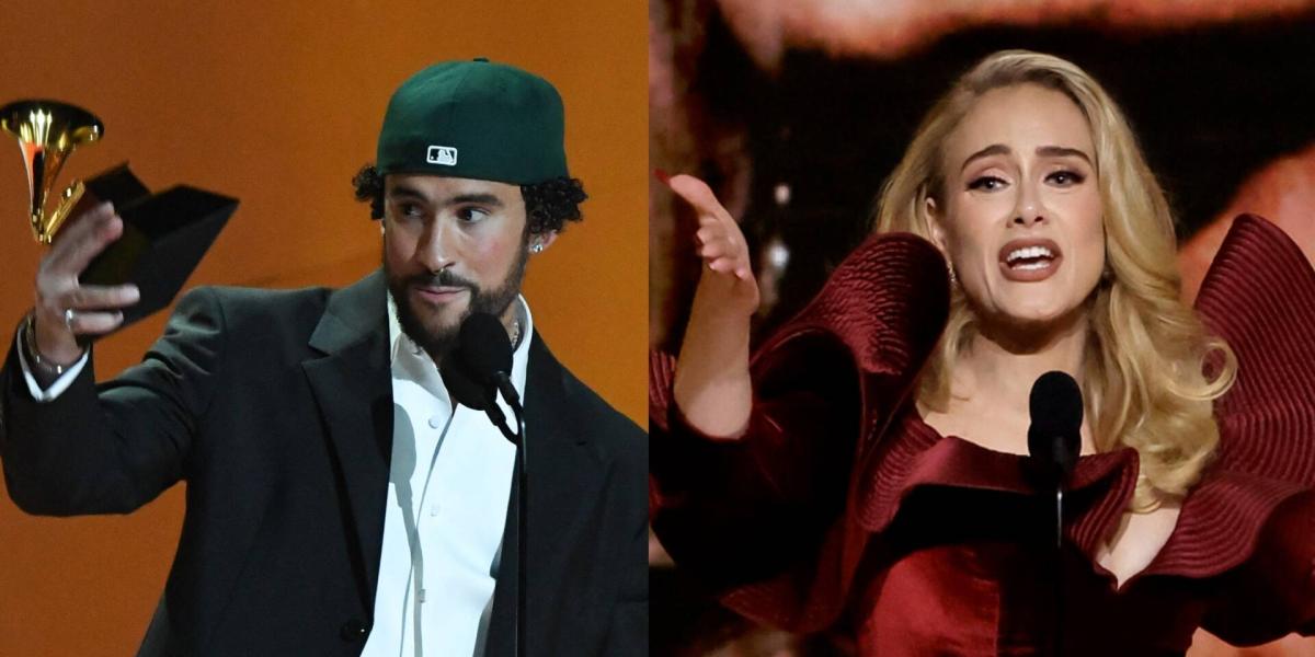 Premios Grammy 2023: Adele le gana a Bad Bunny