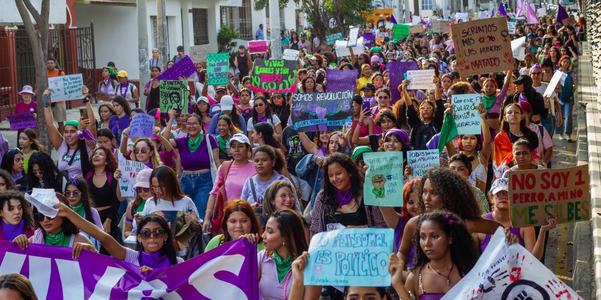 Marchas 8M: recorrido y horario en Barranquilla