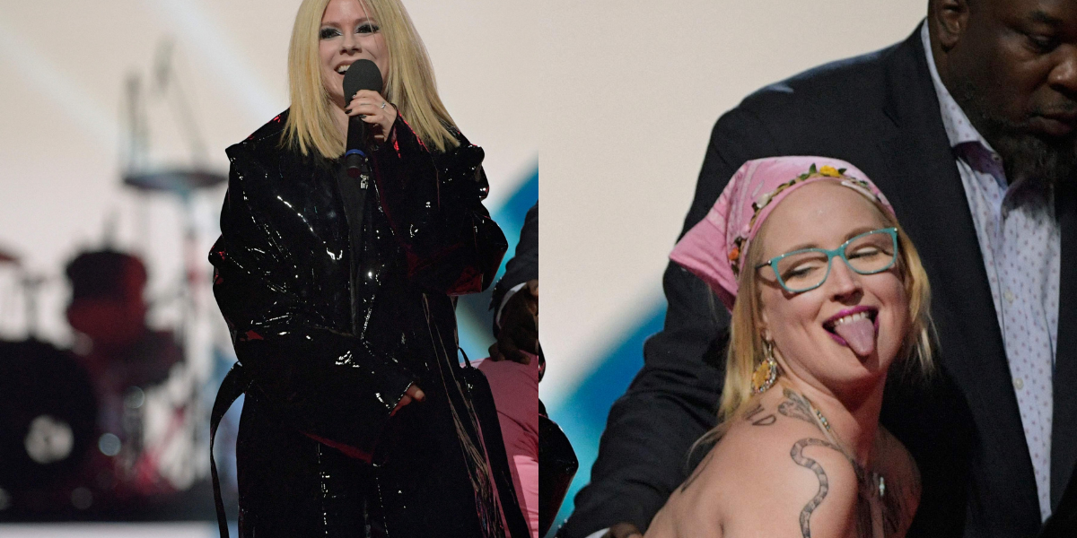 Avril Lavigne baja del escenario a activista que interrumpió su show
