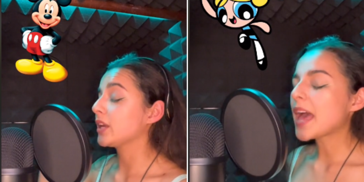 Joven realiza un cover de 'TQG' con la voz de varios personajes animados