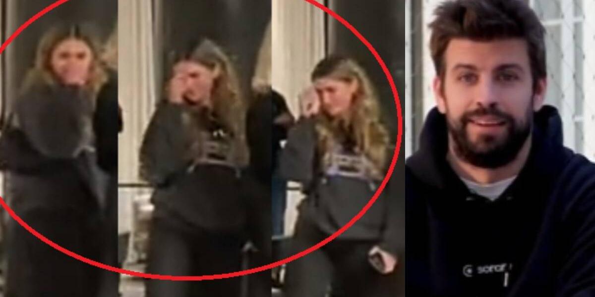 Reacción de Clara Chía cuando la graban en video en un evento con Piqué