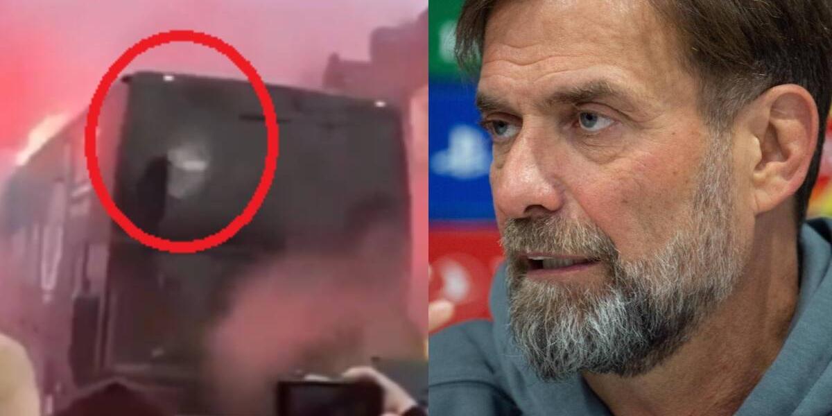 Video | Ataque contra el bus del Liverpool deja a Jurgen Klopp herido