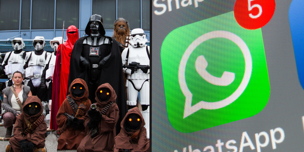 Día de Star wars: así puede descargar stickers desde WhatsApp
