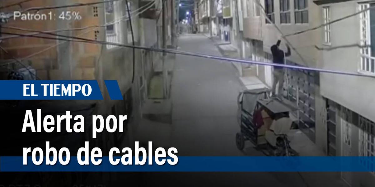 Bogotá: alerta por robo de cables para la prestación de servicios públicos