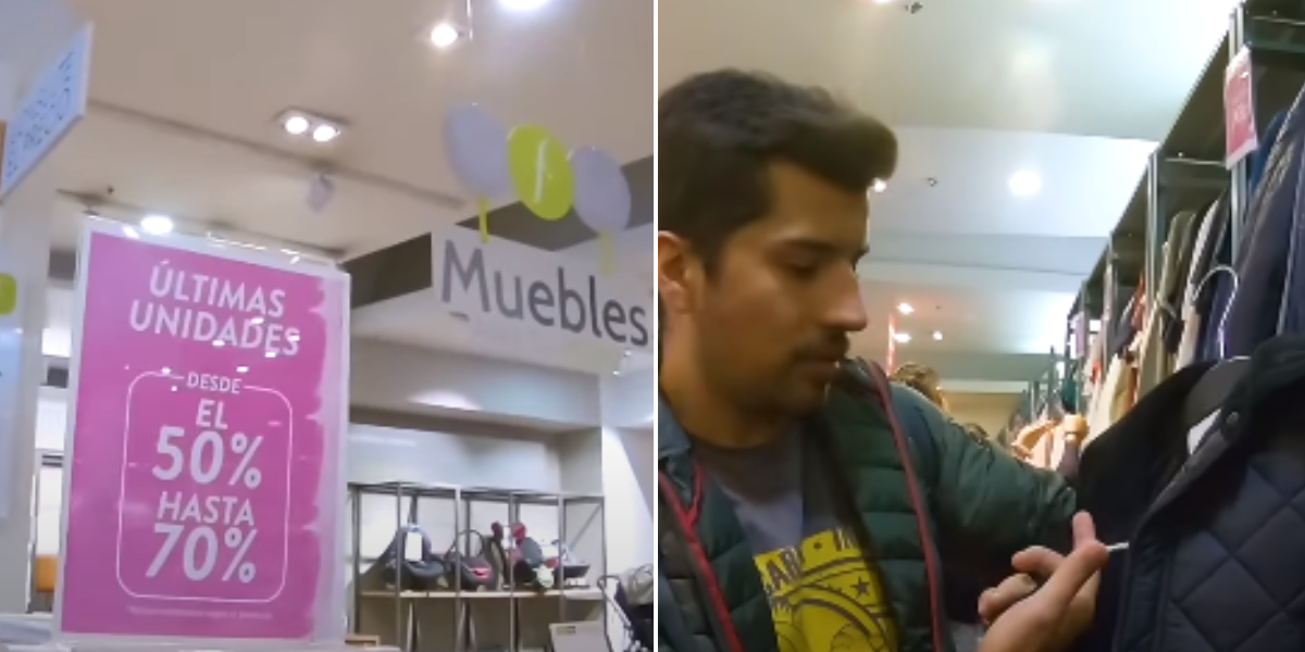El 'outlet' de ropa en el que 'youtuber' encontró descuentos hasta del 70%