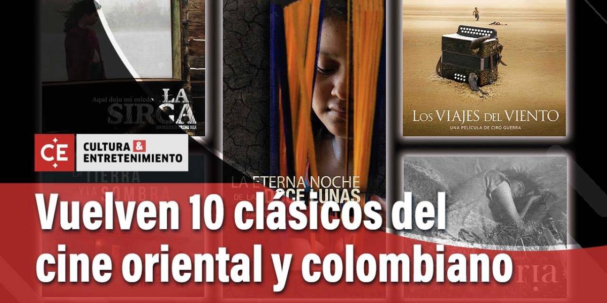 Diez clásicos del cine oriental y el colombiano vuelven a las salas del país