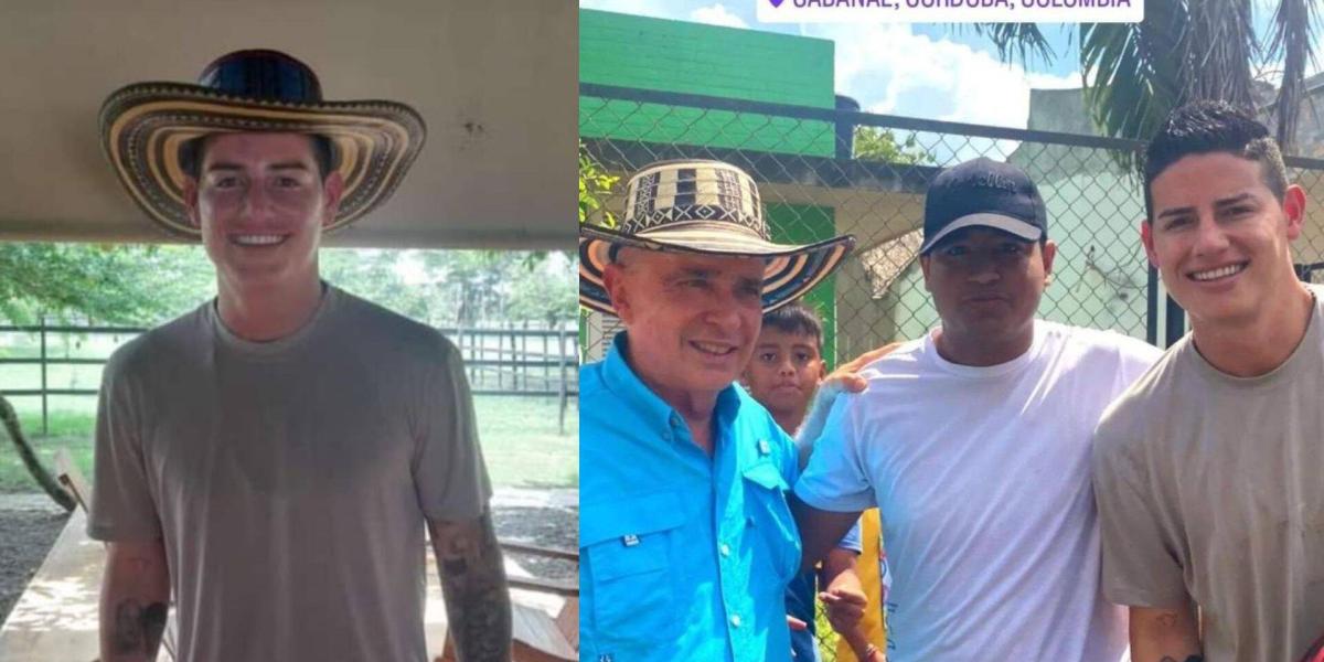 En video: James Rodríguez visitó al expresidente Uribe en Montería