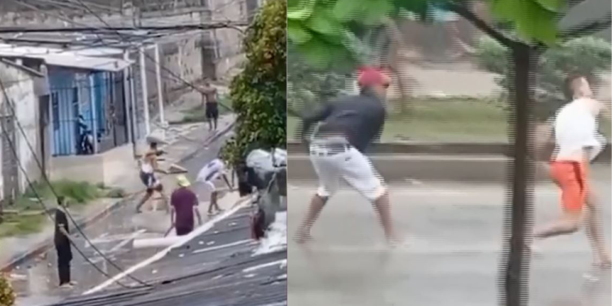 Las peleas de pandillas en Barranquilla durante las lluvias