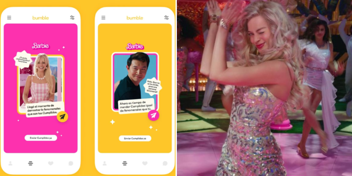 Bumble: cómo es la nueva función con personajes de 'Barbie', la película