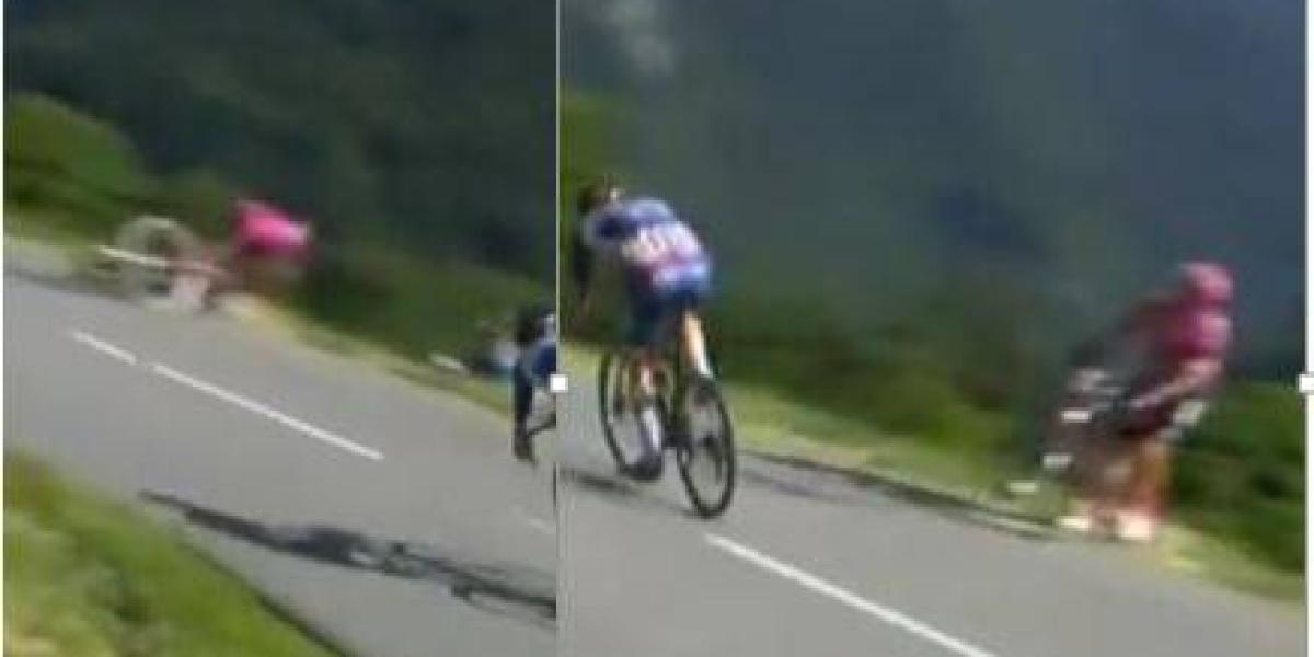 Video: durísima caída de Rigoberto Urán en difícil descenso del Tour de ...