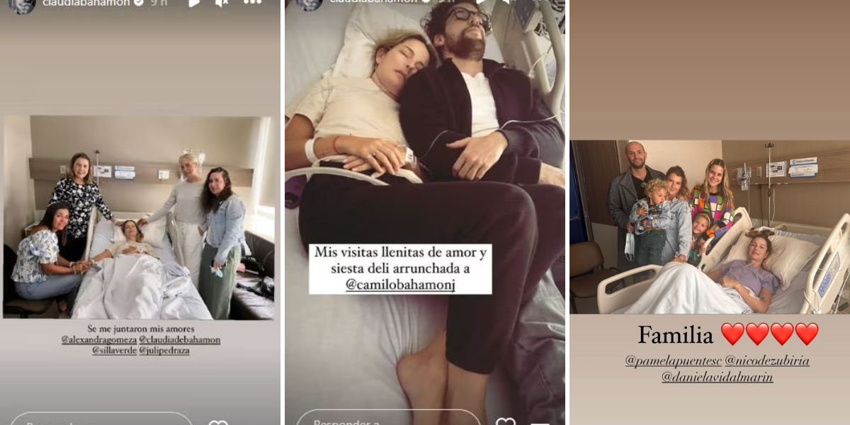 Claudia Bahamón compartió primeras imágenes desde el hospital con su ...
