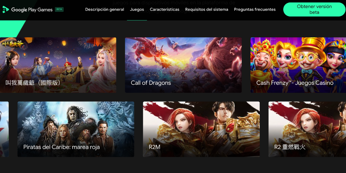 Así puede instalar la beta de Google Play Juegos para poder jugar en PC