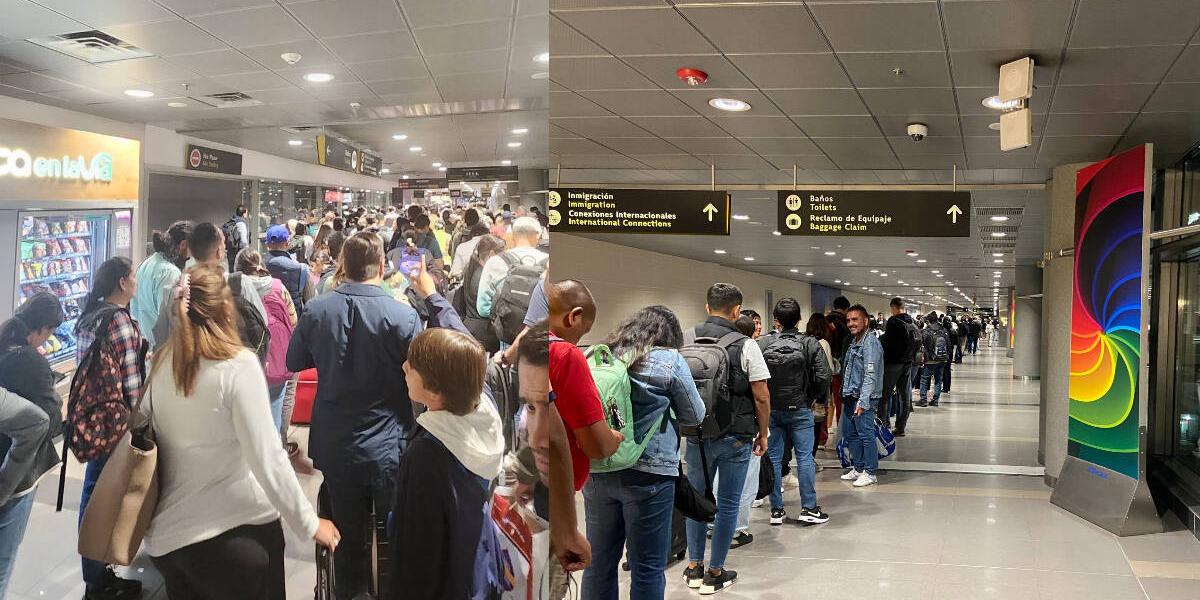 Aeropuerto El Dorado, en Bogotá: denuncian filas 'interminables' en ...