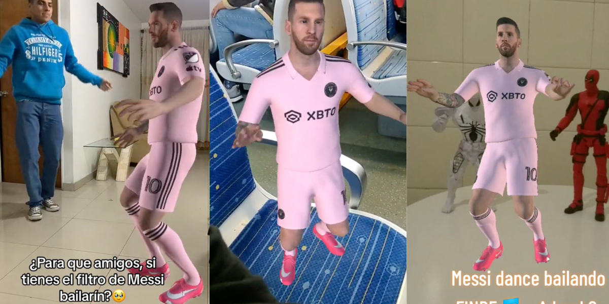 Así es el filtro de Messi bailando que se hizo viral en Tiktok