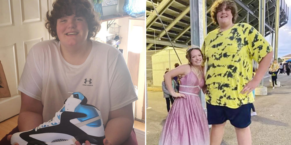 Eric Kilburn: el joven de 14 años que mide 2 metros y calza 59: su ...