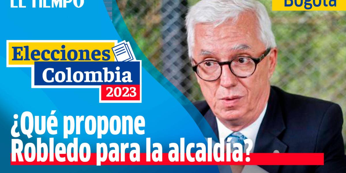 Jorge Enrique Robledo, candidato a la Alcaldía de Bogotá, habla en EL ...
