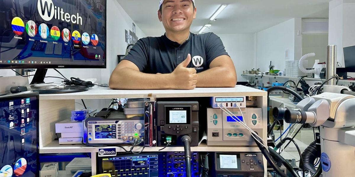 Wilmer Becerra, creador de la empresa Wiltech, abre tienda en Bogota