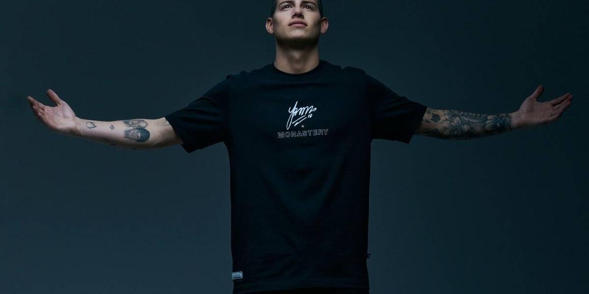 James Rodríguez diseñó para reconocida marca de ropa