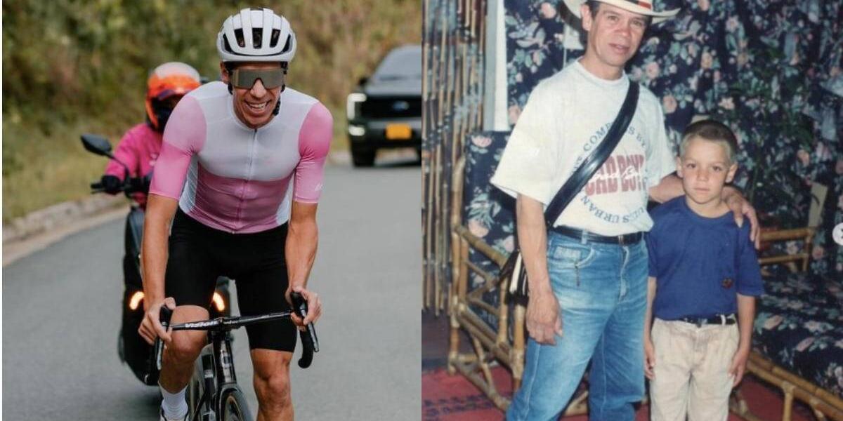 Rigo: el ciclista recordó a su padre con tiernas fotografías