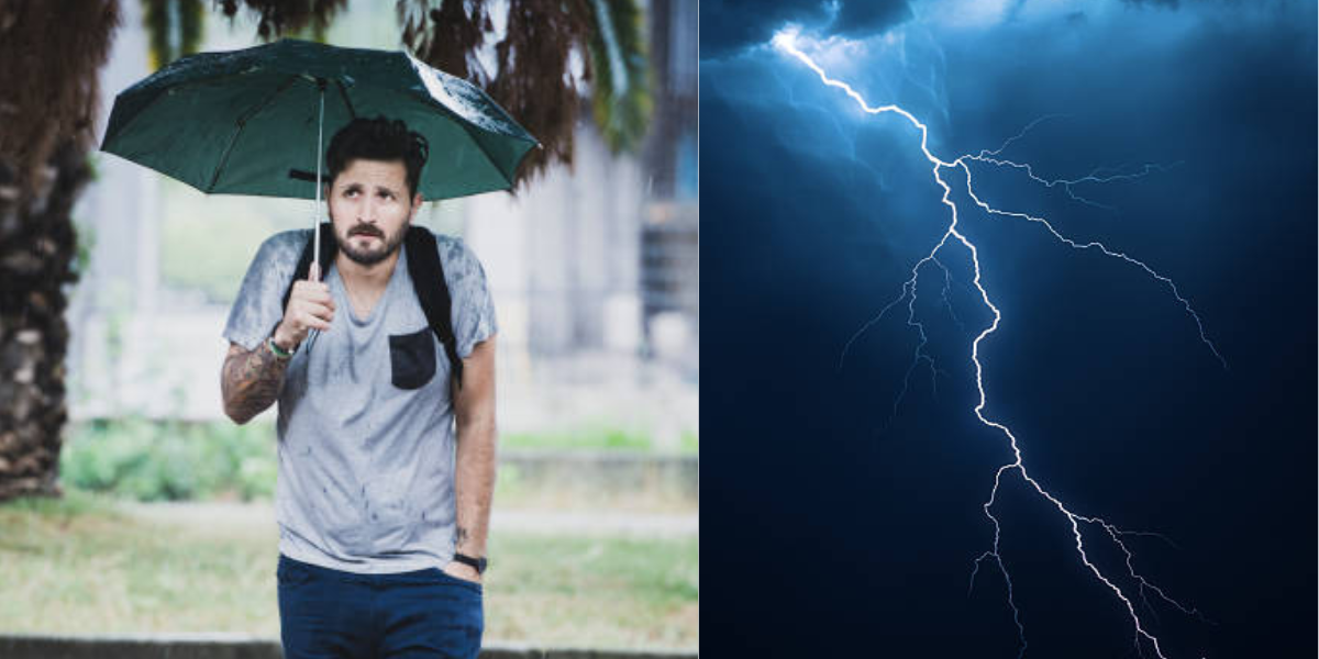 ¿Cómo evitar que le caiga un rayo cuando llueve?