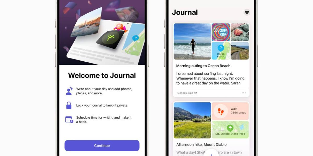 Apple lanzó su nueva aplicación 'Journal': estas son sus funciones