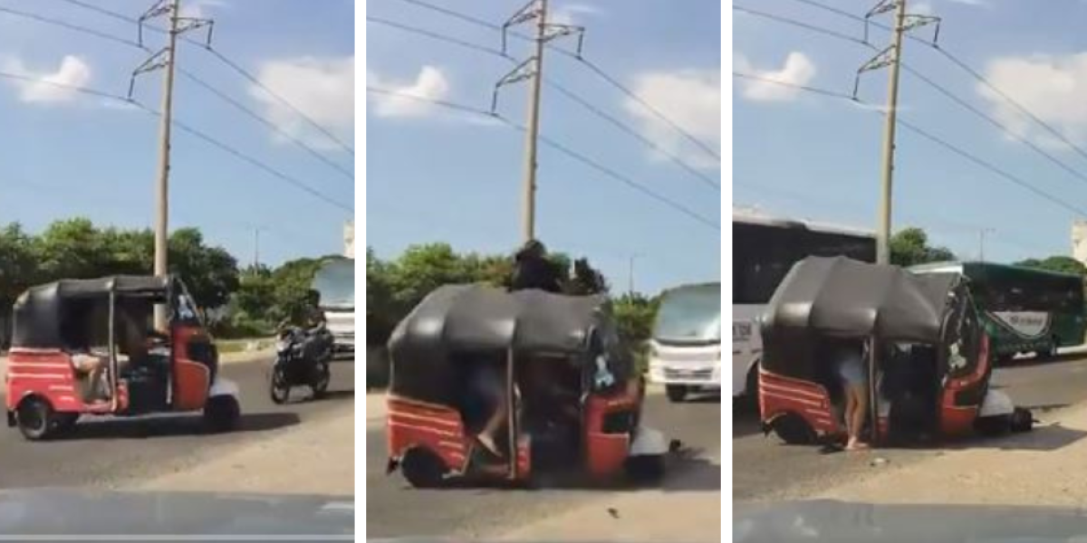 El impactante choque entre una moto y un motocarro en el sur de ...