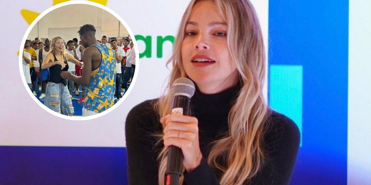 Johanna Bahamón sorprendió a reclusos en Cali y en Bogotá en Navidad