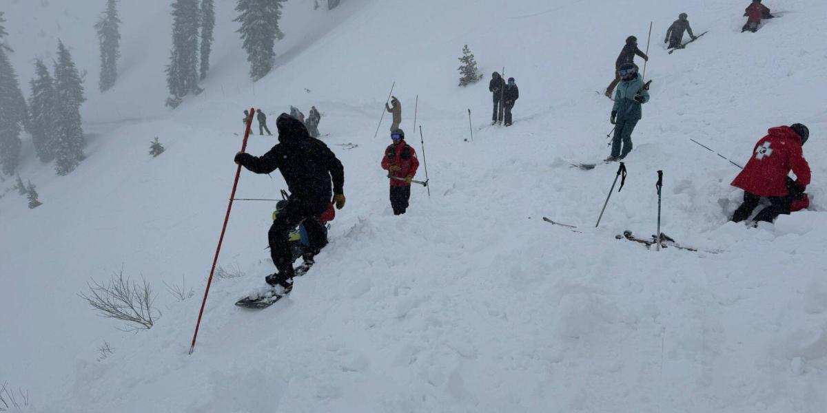 Las imágenes de la avalancha en California que dejó un muerto y varios ...