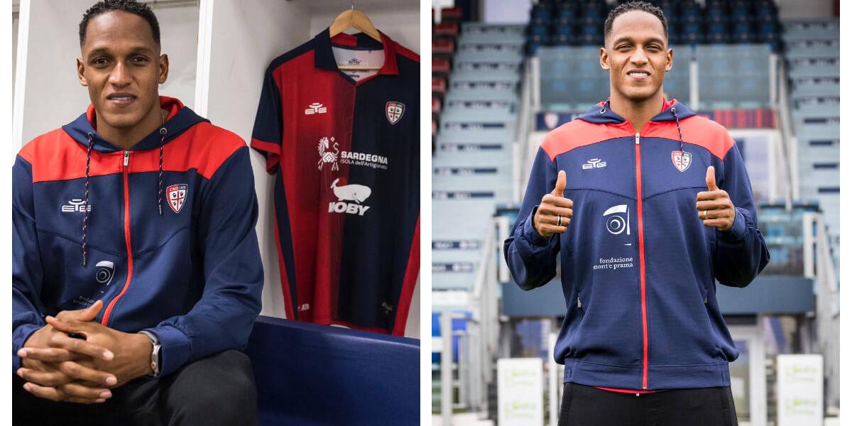 Yerry Mina fue presentado como nuevo jugador de Cagliari de Italia