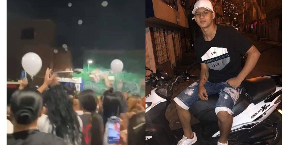 Fletero muerto en Medellín fue despedido con globos y pólvora