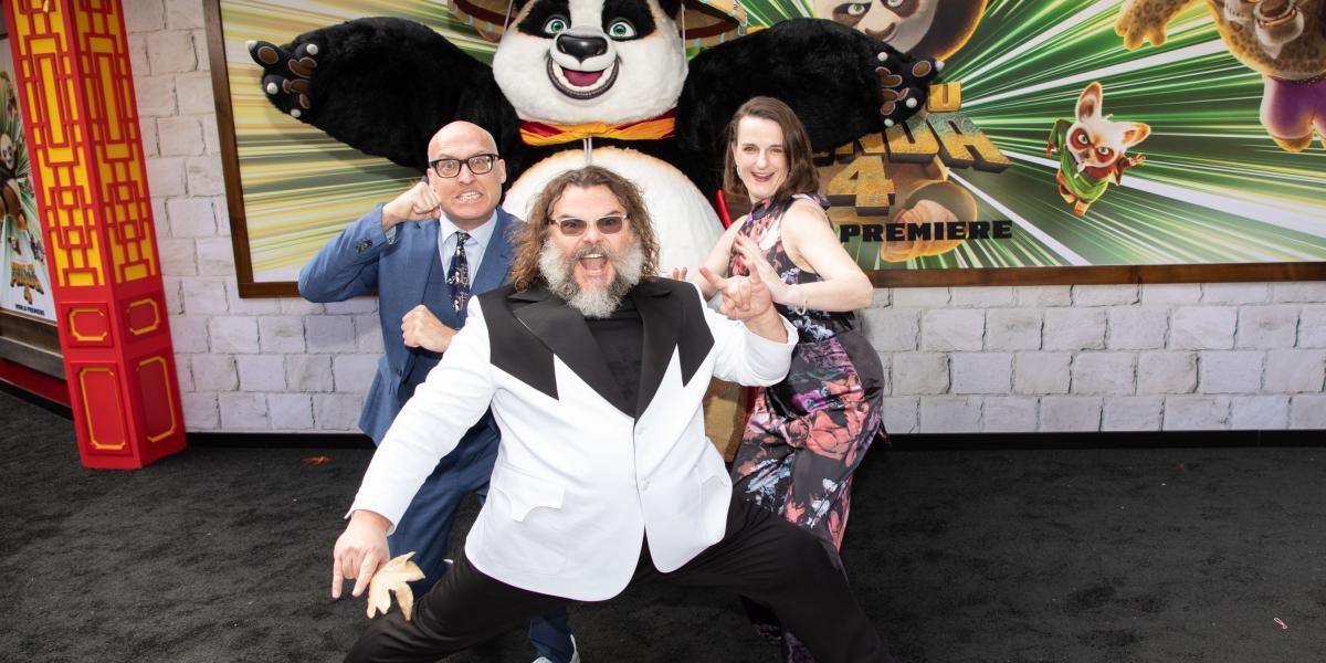 Jack Black la voz de Po, protagonista de Kung Fu Panda 4