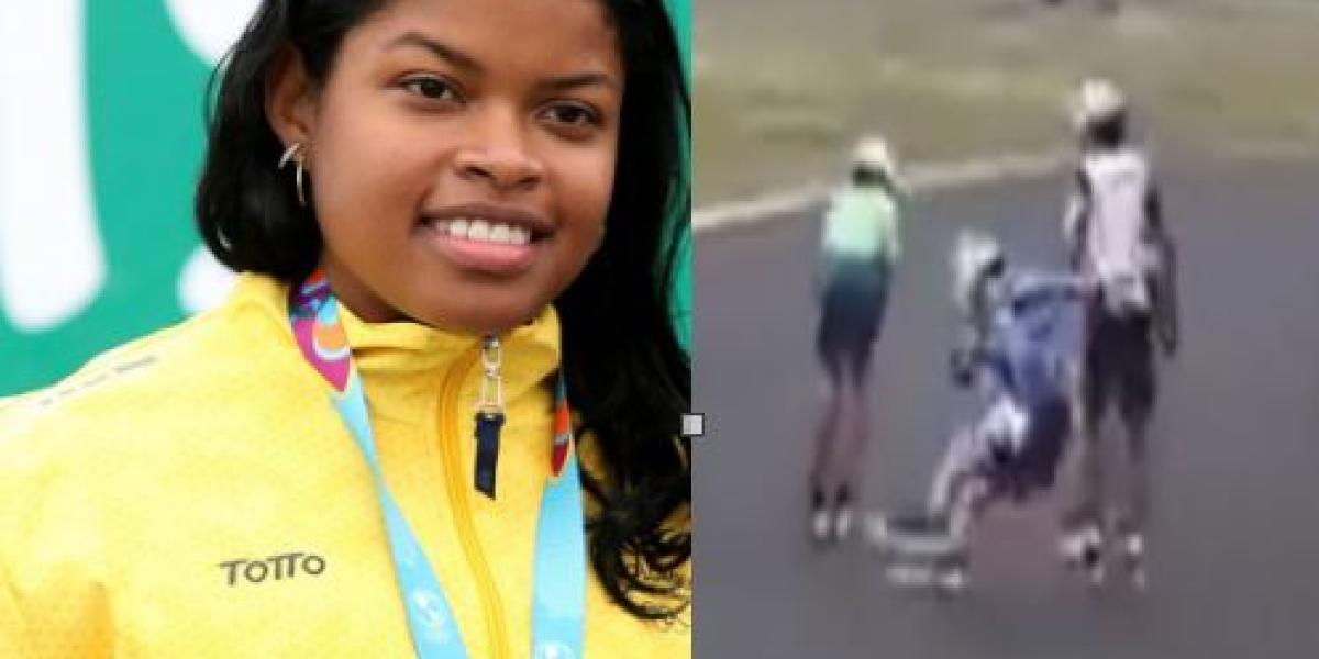 Patinadora Geiny Pájaro empuja a rival, que termina en el hospital con ...