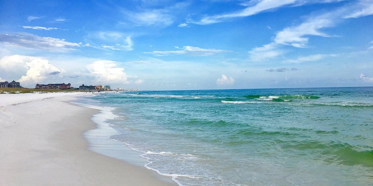 Mapa De Las Playas De Destin, Florida Hoteles De Playa En Destin,