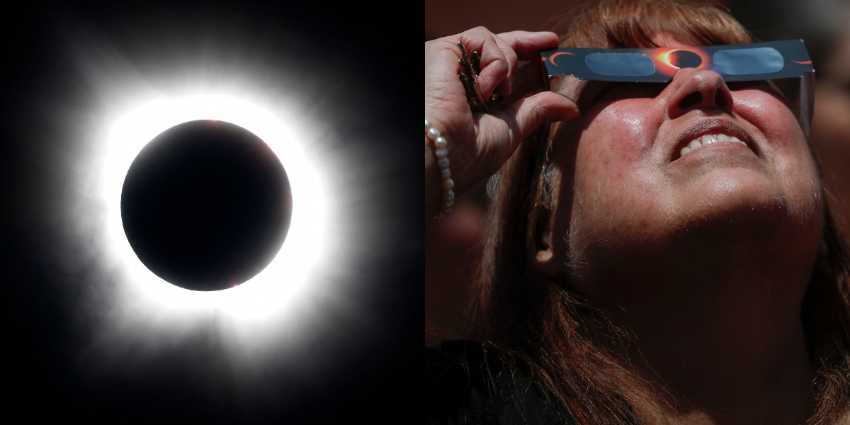 Eclipse solar total 2024: las impactantes imágenes del fenómeno astronómico
